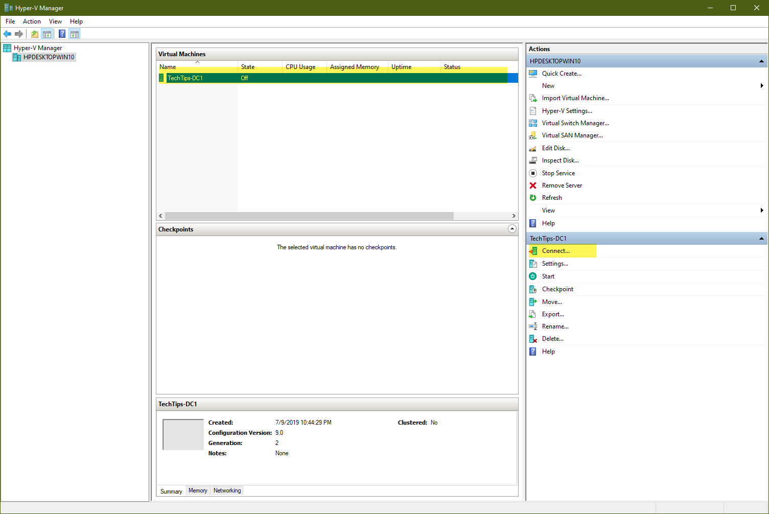 Install Active Directory in Hyper-V on Windows Server 2019: Part 2, Install Windows Server ...